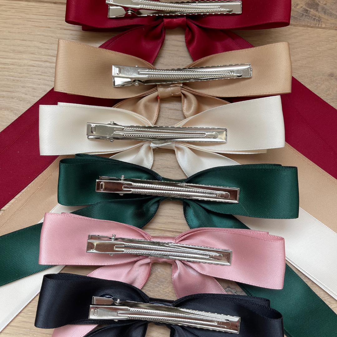 Satin Hair Bow – Lees & Alex Satin Hair Bow – Lees & Alex